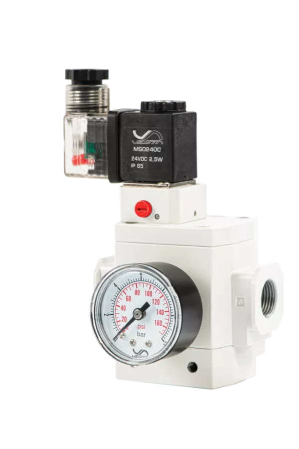 Slow-start/shut-off valve TU-VS3 (G 1/4", G 3/8", G 1/2") | Electric ...